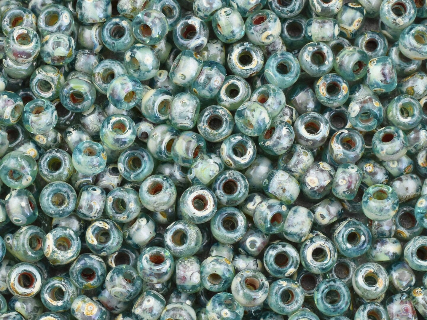 Translucent Olivine Picasso Miyuki Seed Beads - Miyuki 4506 | Michaels