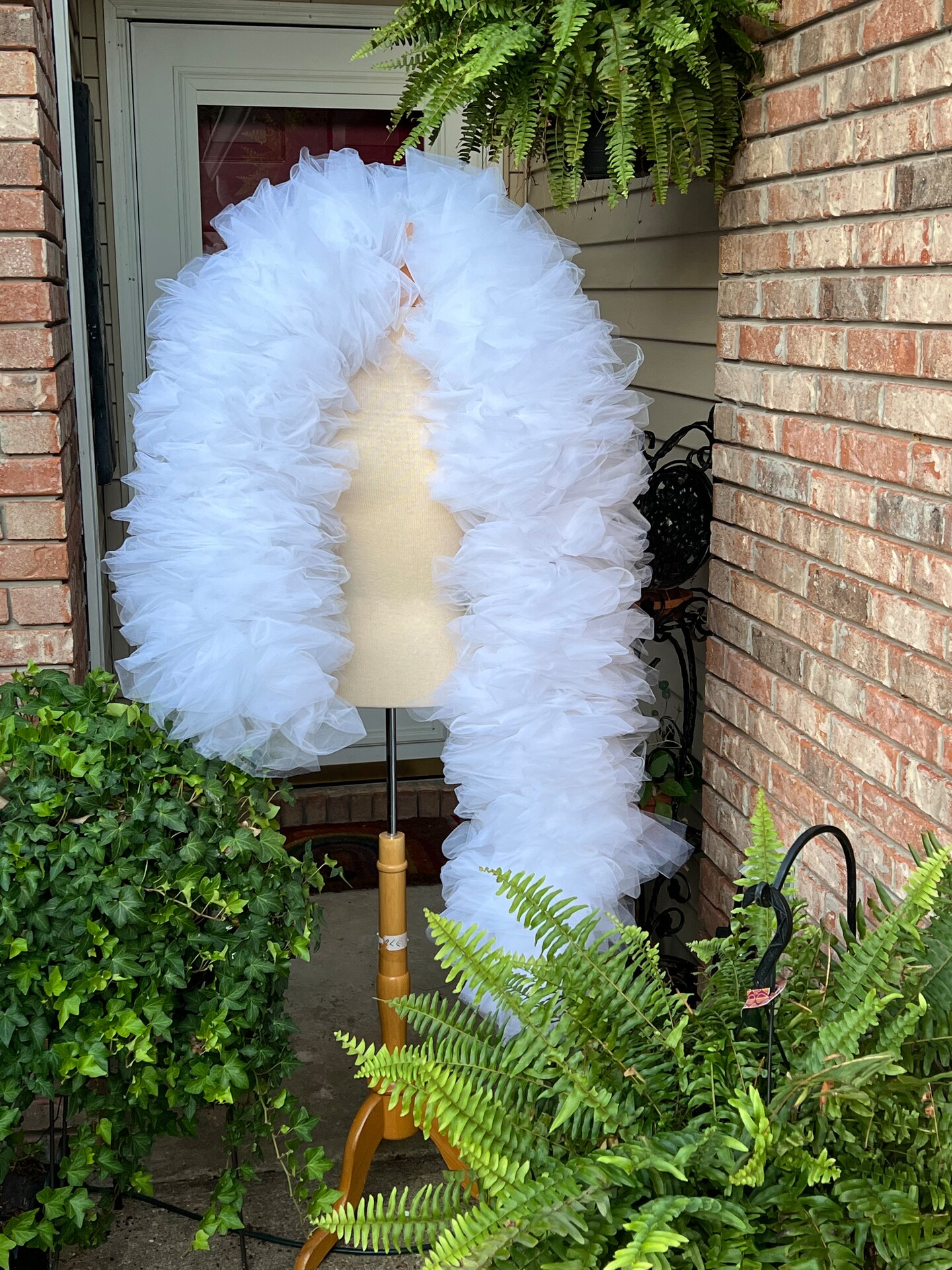 Handmade White Tulle Boa, Fluffy and Fabulous Party Accessory, Drag ...