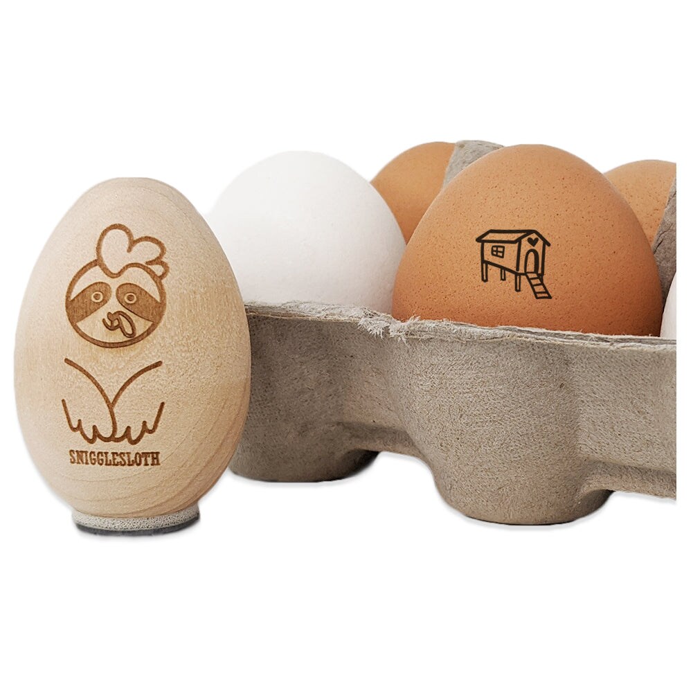 Chicken Coop Heart Chicken Egg Rubber Stamp | Michaels