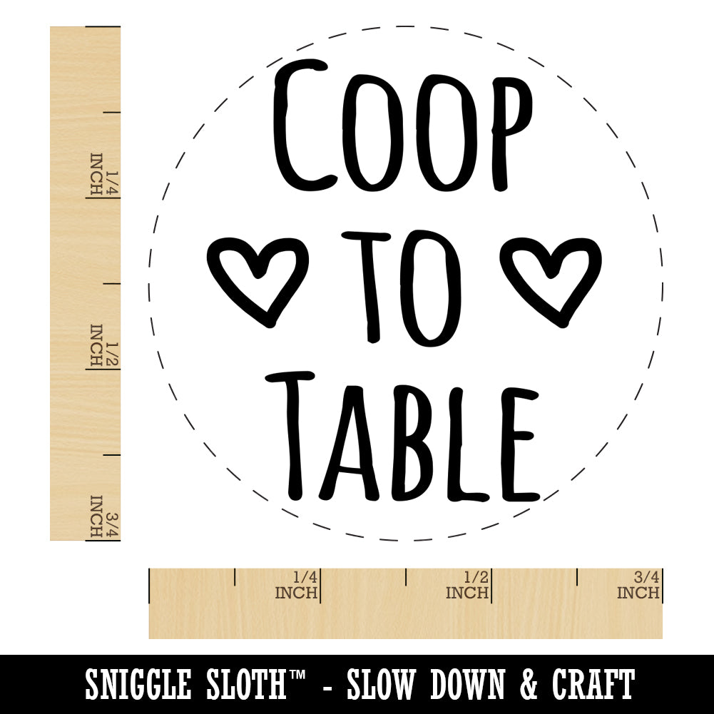 Coop to Table Hearts Chicken Egg Rubber Stamp | Michaels
