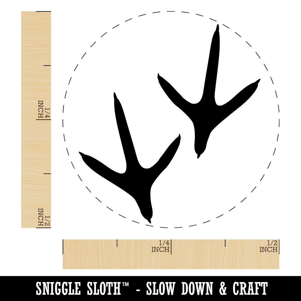 Chicken Footprints Tracks Chicken Egg Rubber Stamp | Michaels