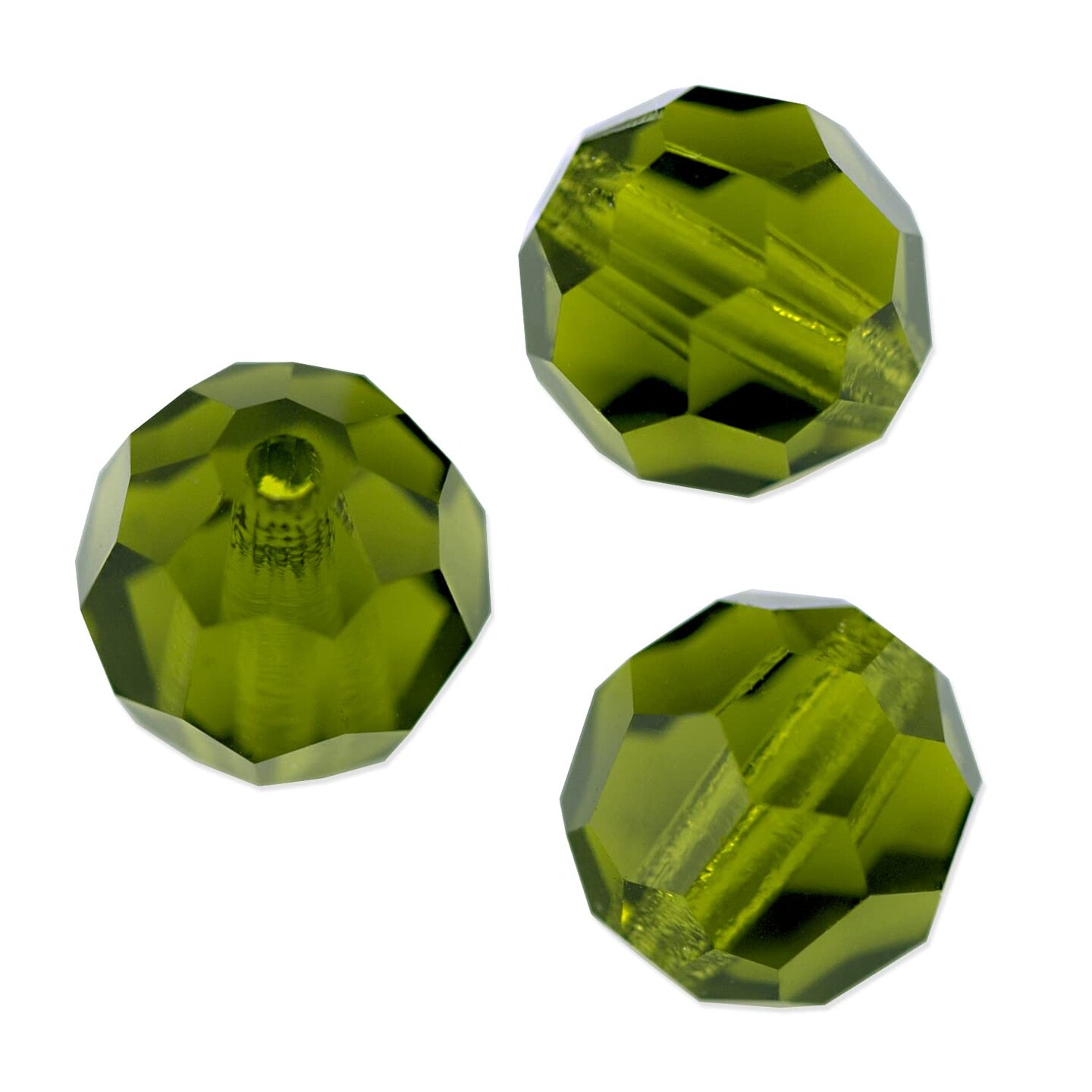 Preciosa Crystal Round Bead 6mm Olivine (Package of 20) | Michaels