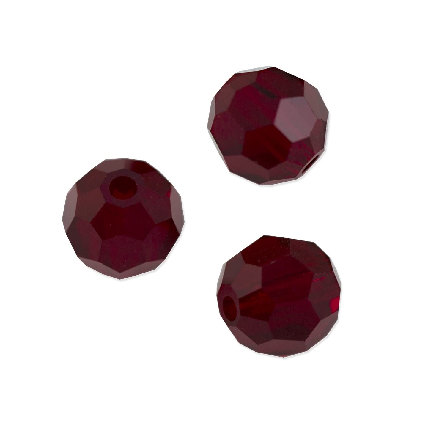 Preciosa Crystal Round Bead 4mm Siam (Package of 20) | Michaels