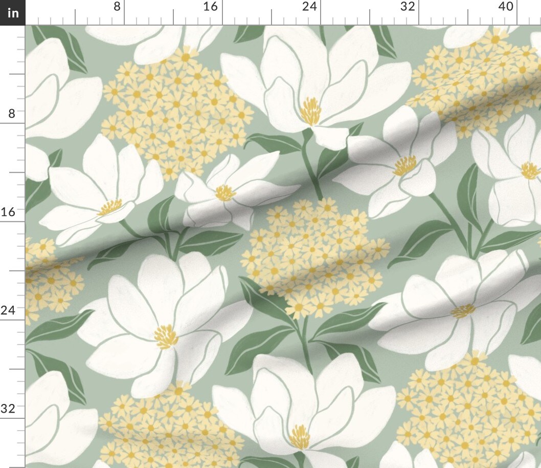 Petal Signature Cotton by the Yard or Fat Quarter Oversized Floral ...