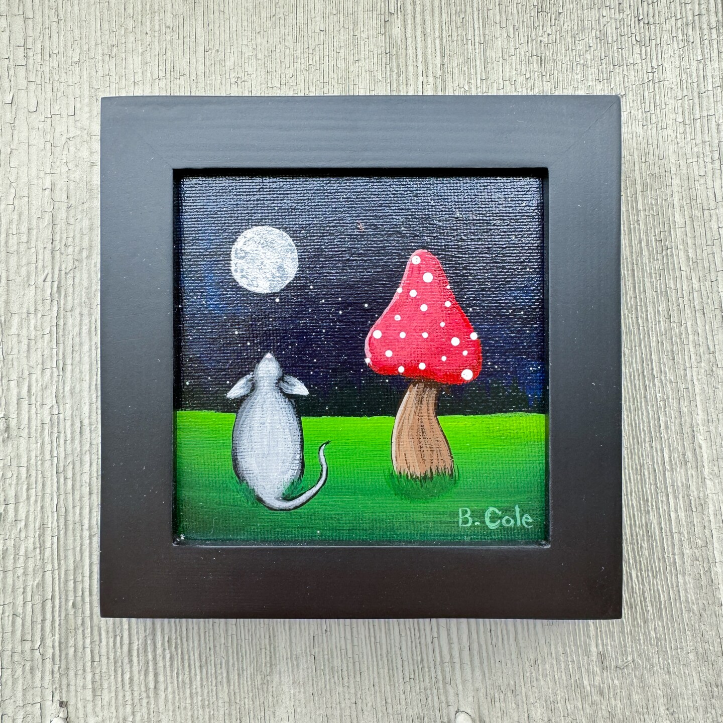 4"x4" Mouse and Mushroom Painting | MakerPlace by Michaels