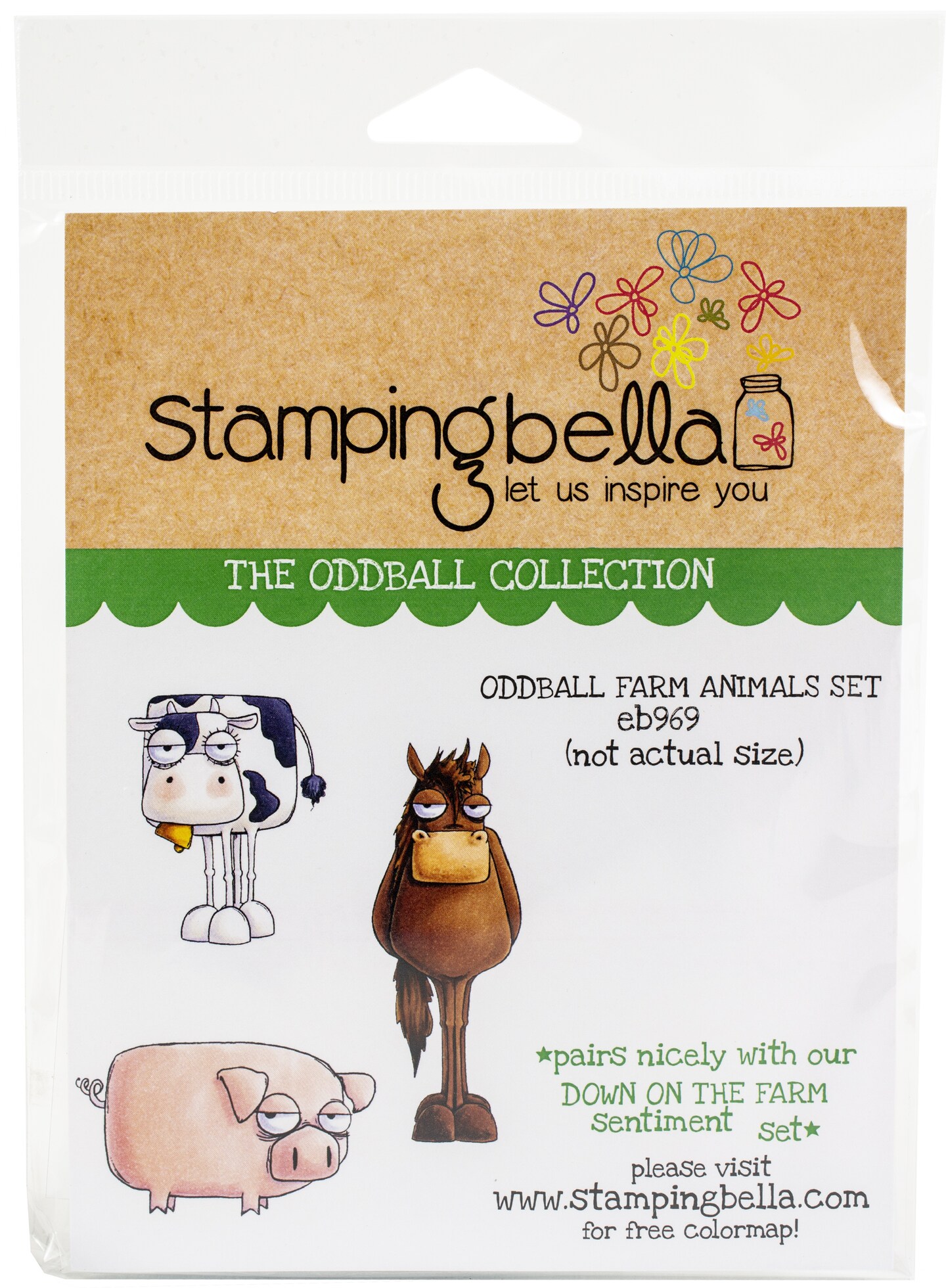Stamping Bella Cling Stamps-Oddball Farm Animals | Michaels