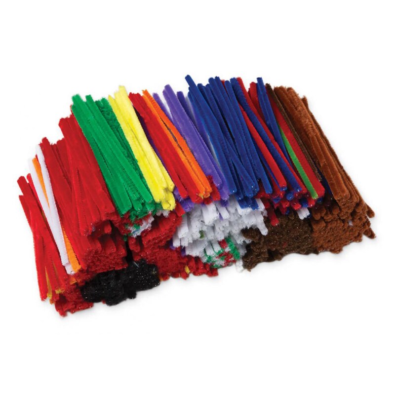 Jumbo Stems Classroom Pack, Assorted Colors, 6" x 6 mm, 1000 Pieces ...