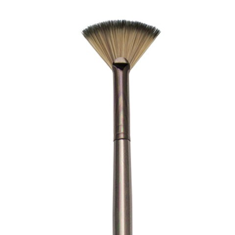 ZEN ACRYLIC SYNTHETIC BRISTLE LONG HANDLE BRUSH FAN 4 | Michaels