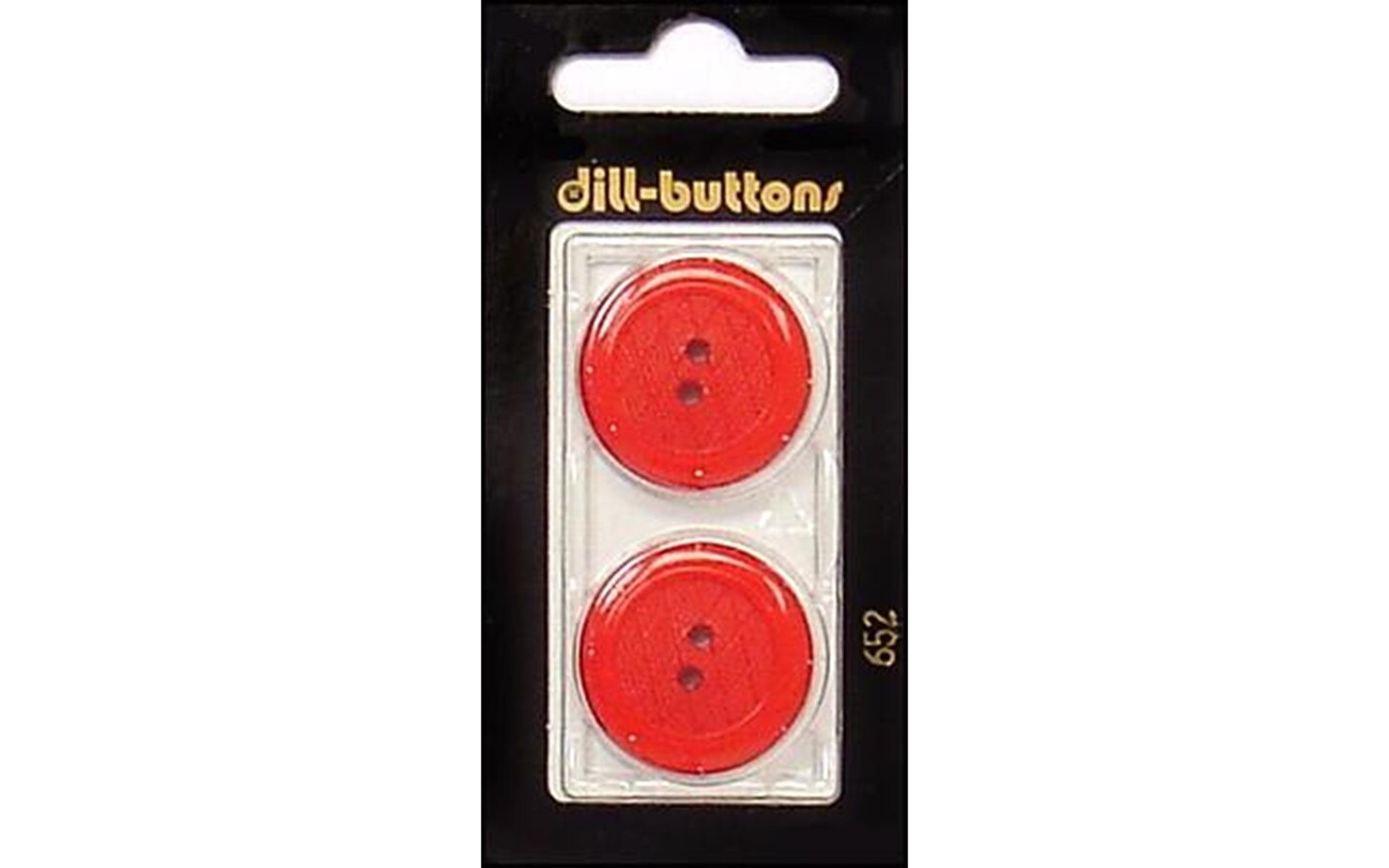 Dill Buttons 25Mm 2Pc 2 Hole Red | Michaels
