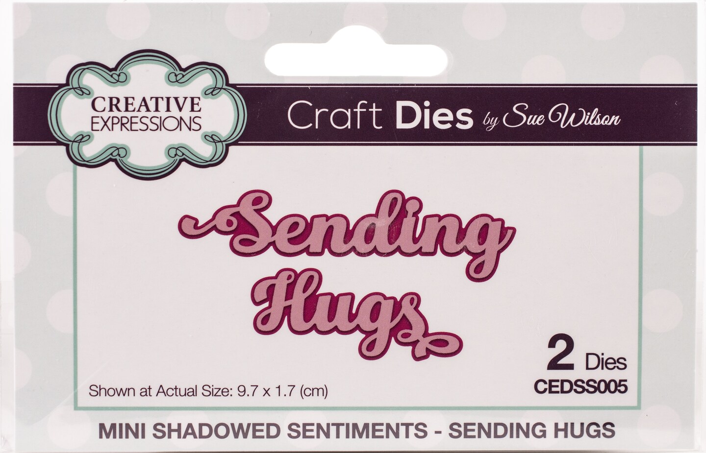 Creative Expressions Craft Dies By Sue Wilson-Mini Shadowed Sentiment ...