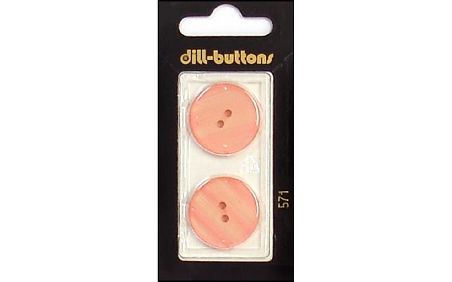 Dill Buttons 23Mm 2Pc 2 Hole Pink | Michaels