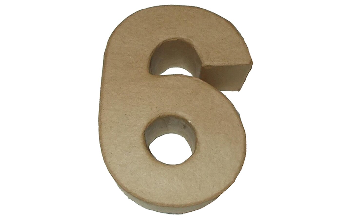 Pa Paper Mache 4" Number 6 Kraft | Michaels