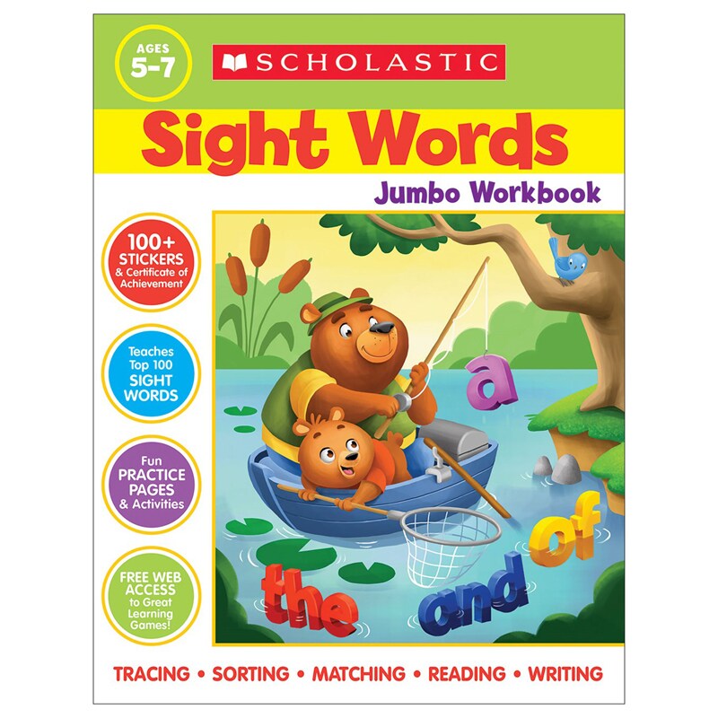 Scholastic Sight Words Jumbo Workbook | Michaels