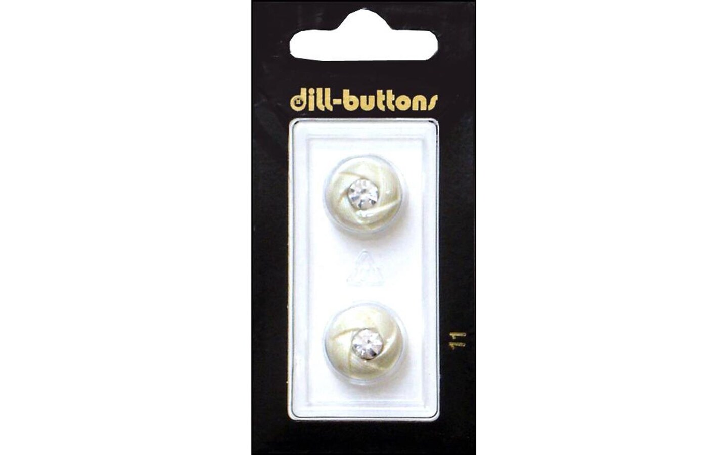Dill Buttons 15Mm 2Pc Shank Rhinestone White | Michaels