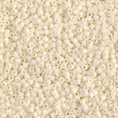 Miyuki Delica Bead 11/0, DB0352, Matte Op Cream, 50 grams | Michaels