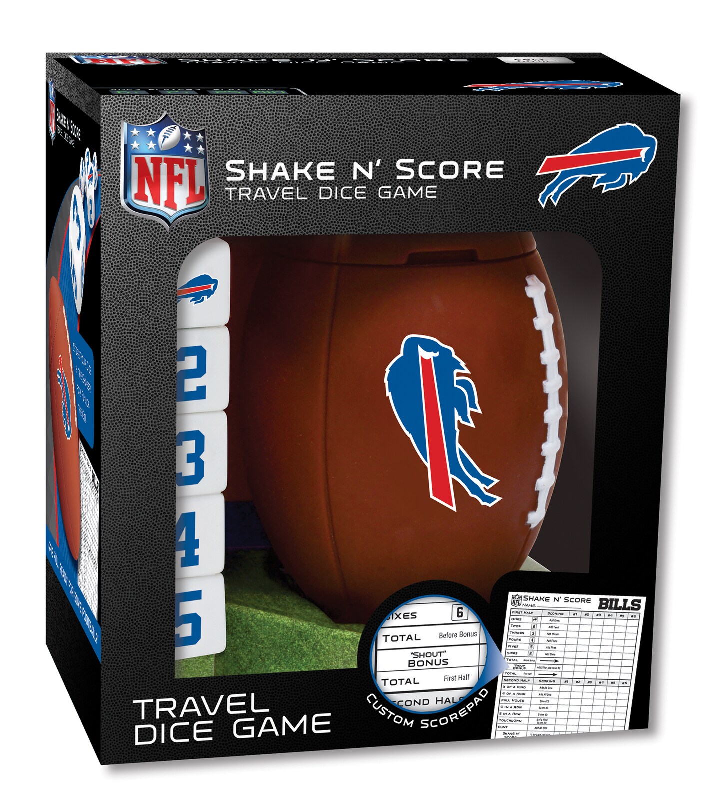 Masterpieces Officially Licensed NFL Buffalo Bills Shake N' Score Dice ...