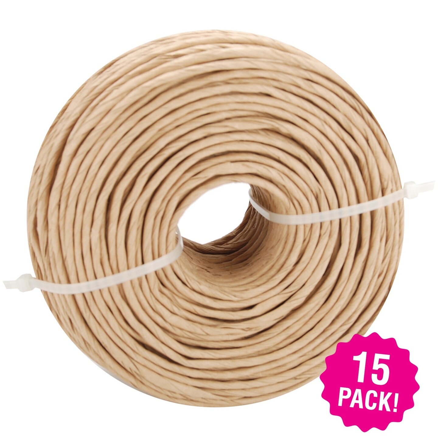 Multipack of 15 Fibre Rush 3.97mm 2lb Coil Approximately 210
