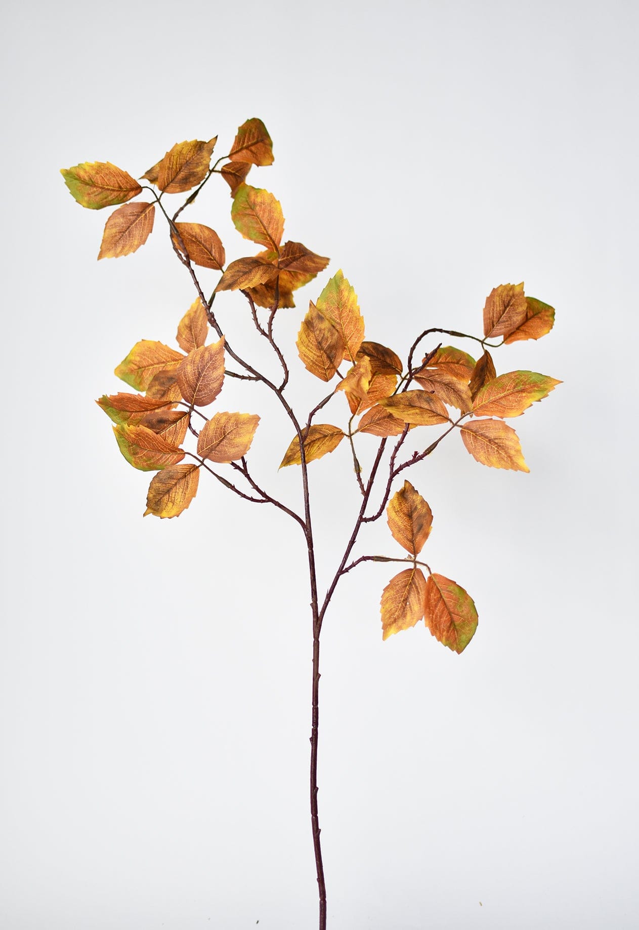 32" Faux Beech Leaf Branch Stem Rust / Yellow | Michaels