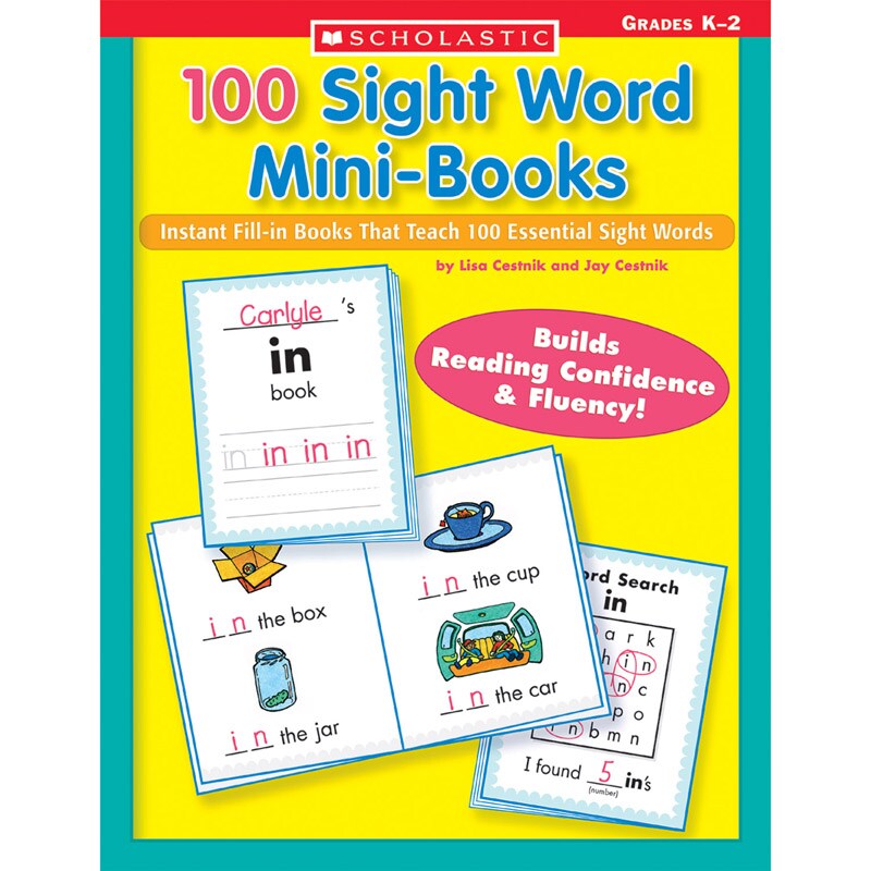 100 Sight Word Mini-Books Activity Book, Grades K-2 | Michaels