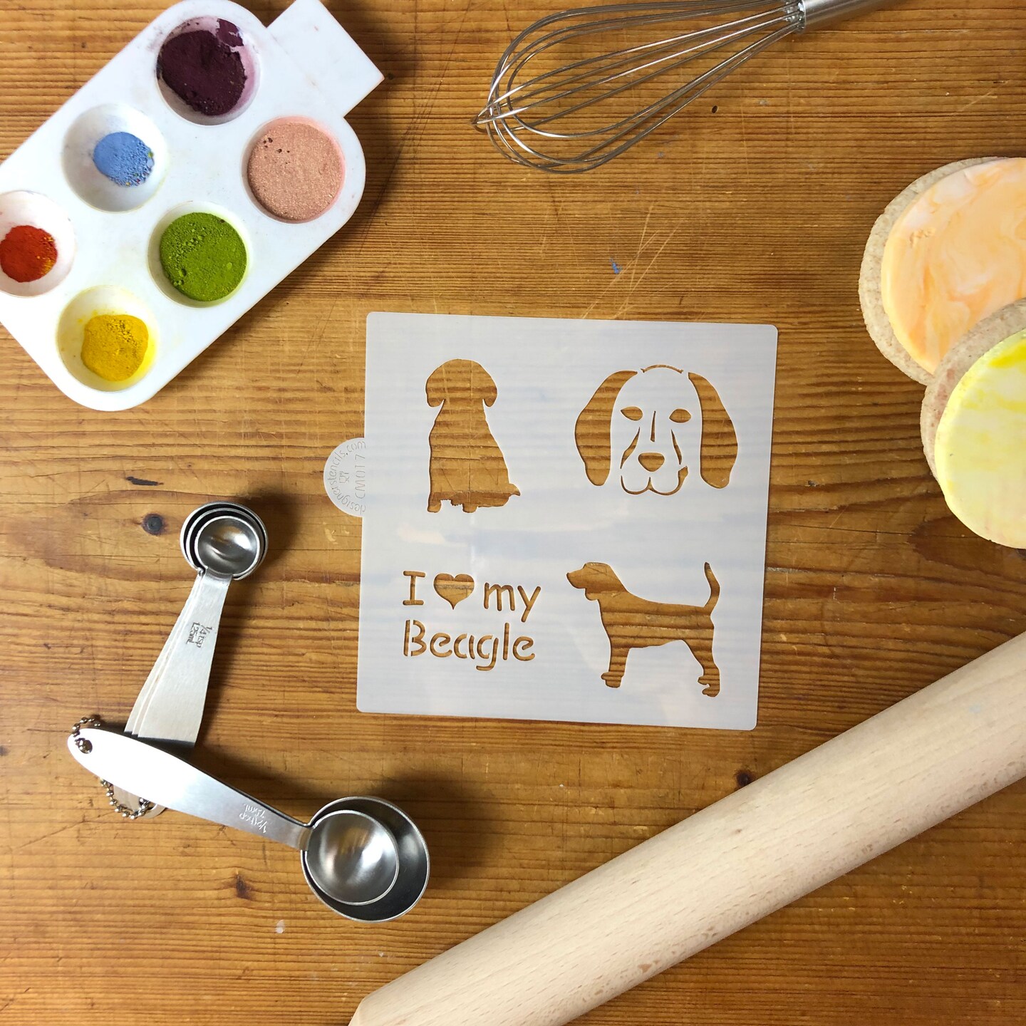 I Love My Beagle Cookie & Craft Stencil | CM017 by Designer Stencils ...