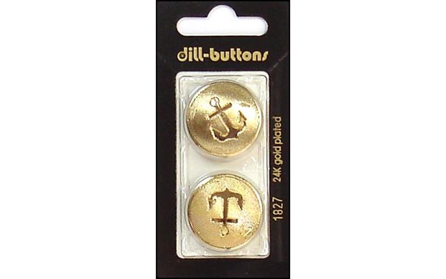 Dill Buttons 25Mm 2Pc Shank Gold | Michaels