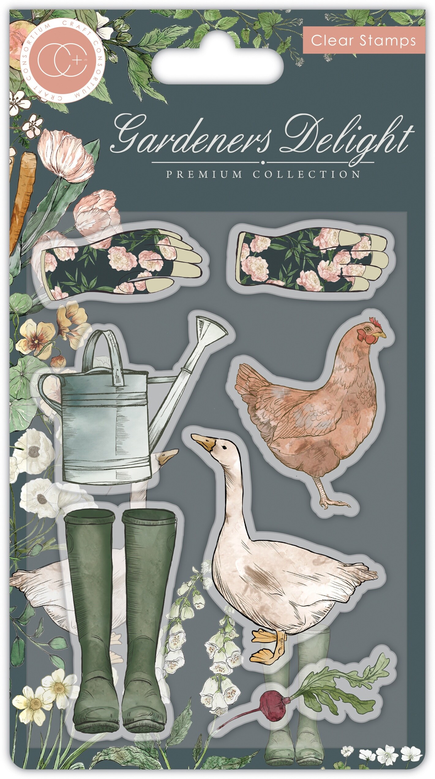 Craft Consortium A5 Clear Stamps-Gardeners Delight | Michaels