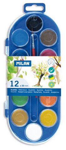 MILAN WATERCOLOR 12 TABLET SET | Michaels