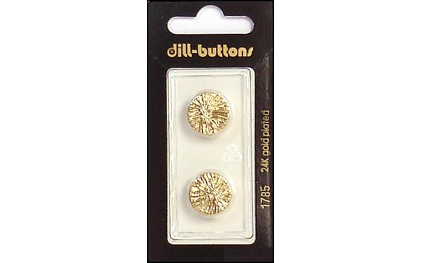 Dill Buttons 15Mm 2Pc Shank Gold | Michaels