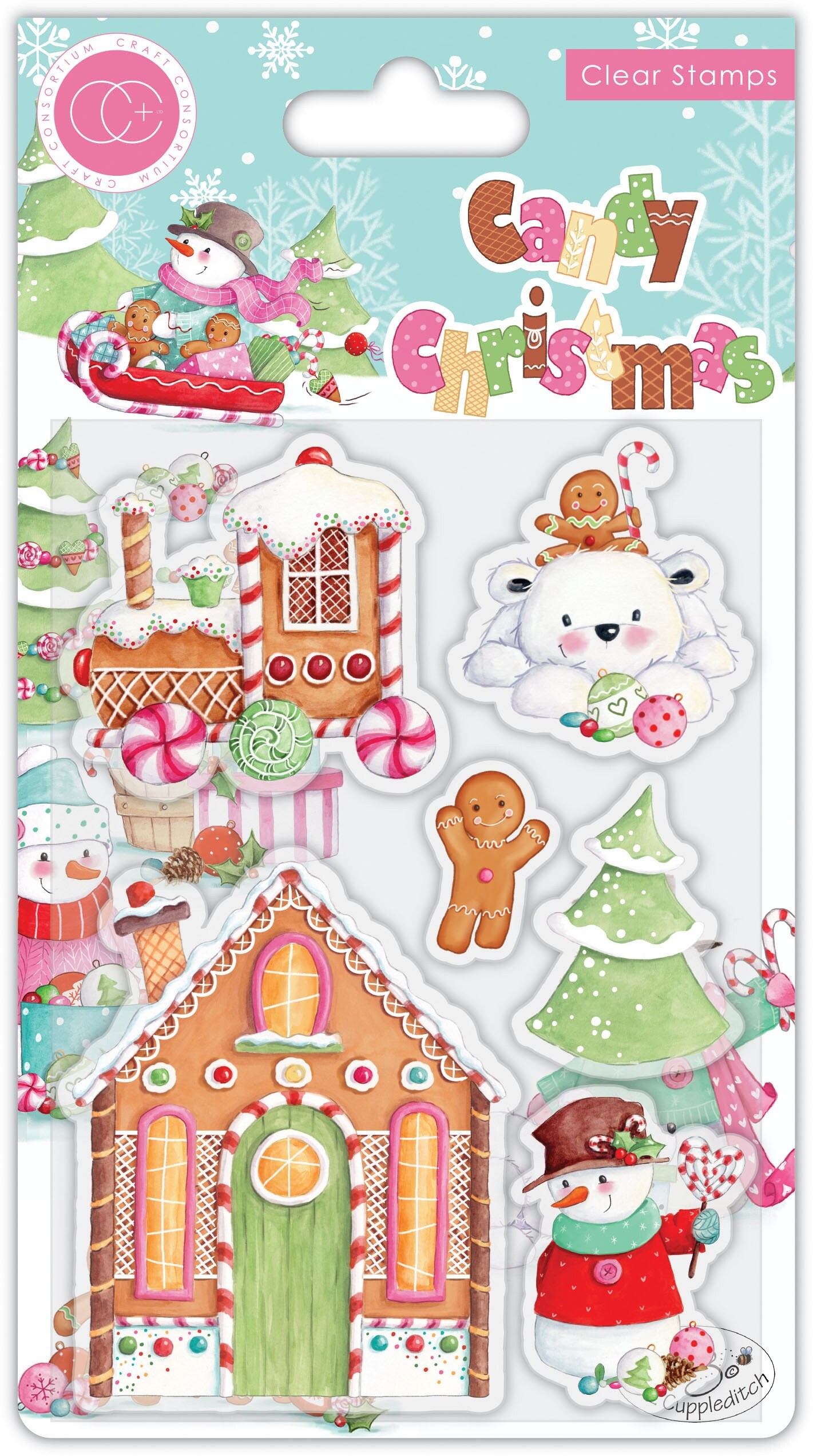 Craft Consortium A5 Clear Stamps-Candy, Candy Christmas | Michaels