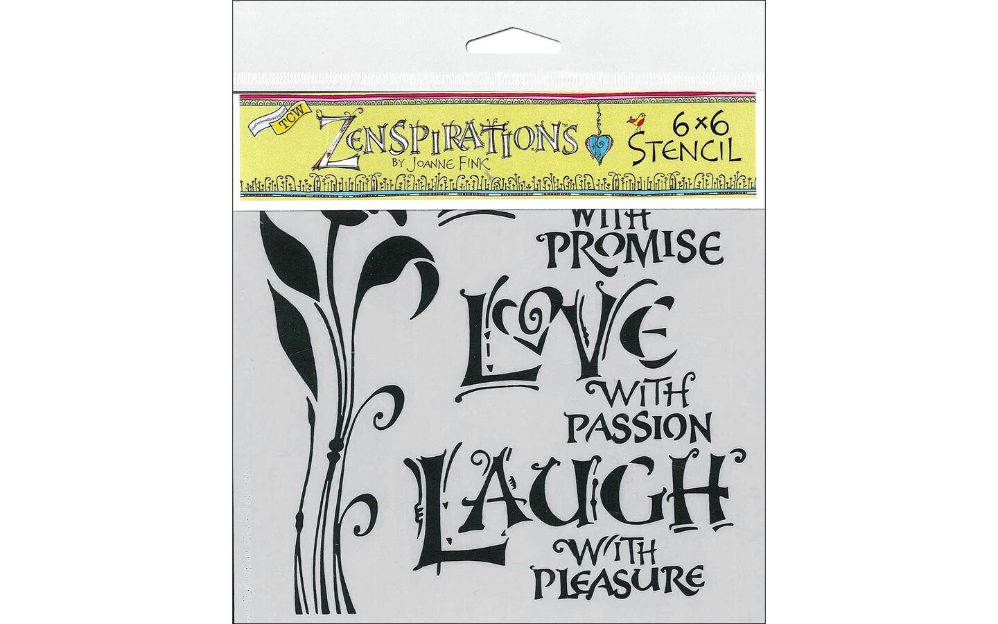 The Crafters Workshop Stencil 6X6 Live Love Laugh | Michaels