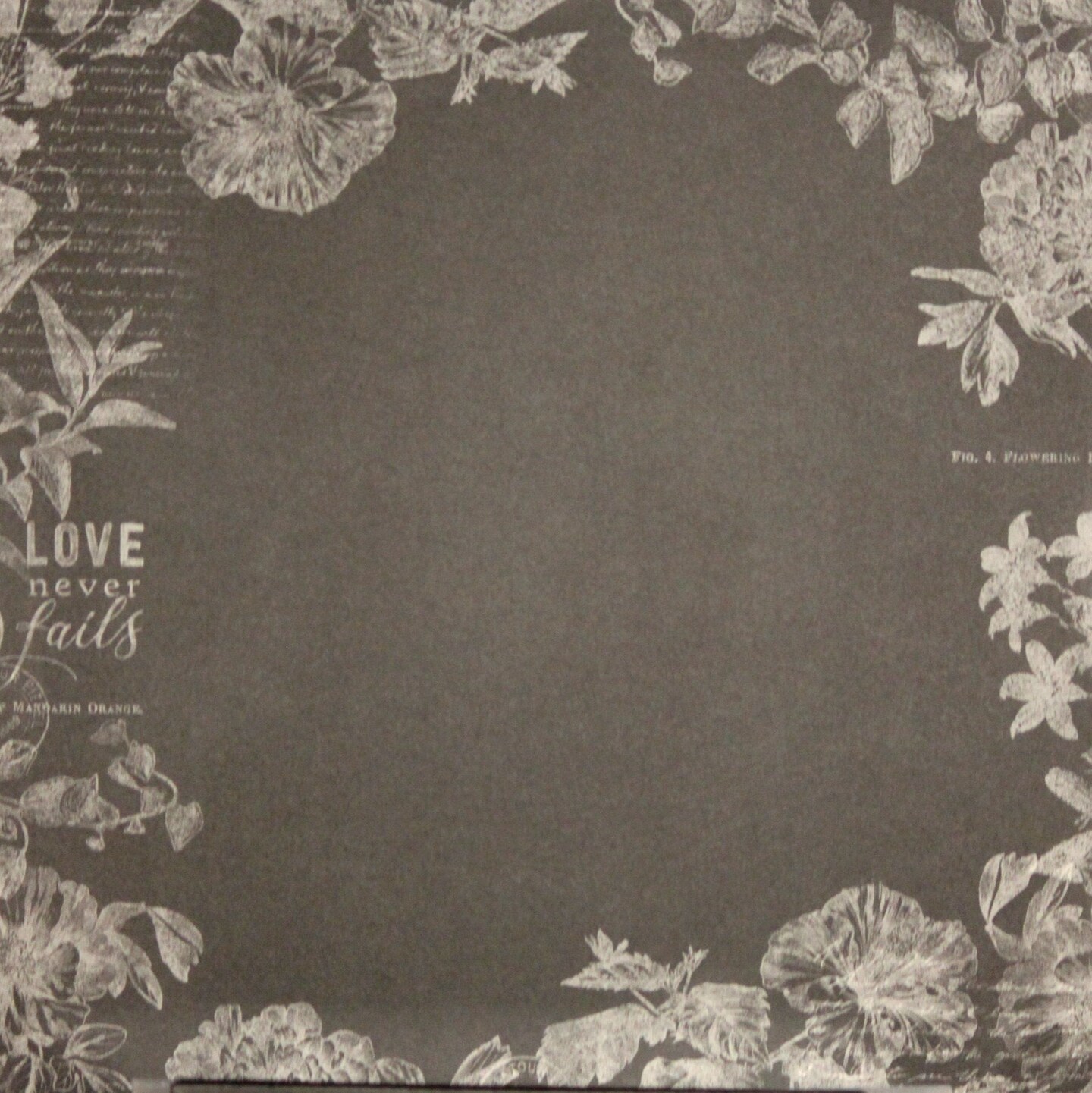 Craft Smith Botanical Bliss 12 X 12 Love Never Fails Lt. Cardstock ...