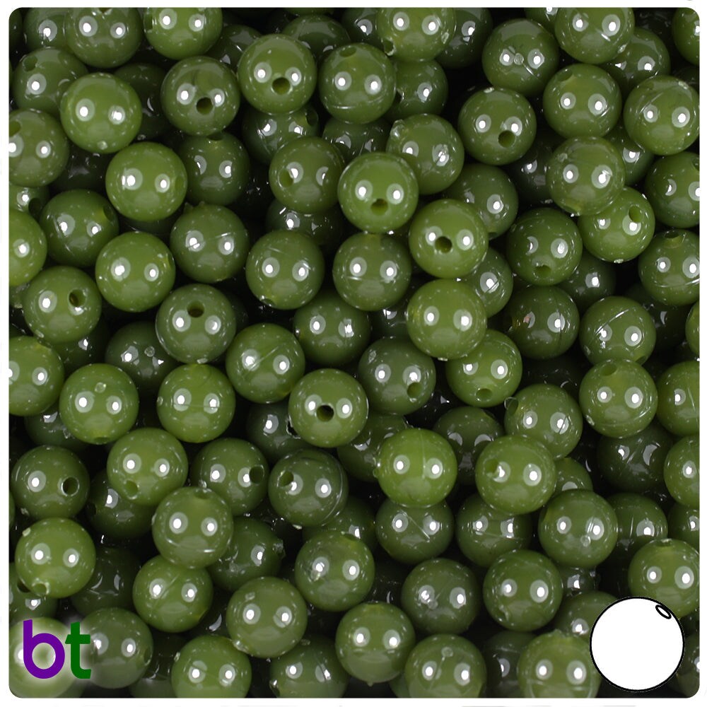 BeadTin Jade Marbled 8mm Round Plastic Craft Beads (300pcs) | Michaels
