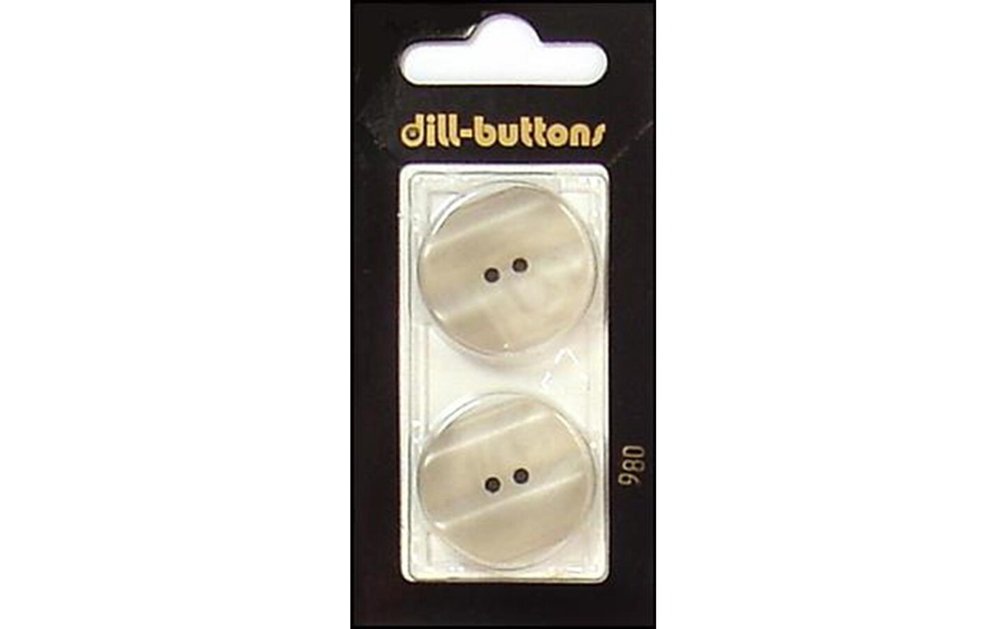 Dill Buttons 25Mm 2Pc 2 Hole Beige | Michaels
