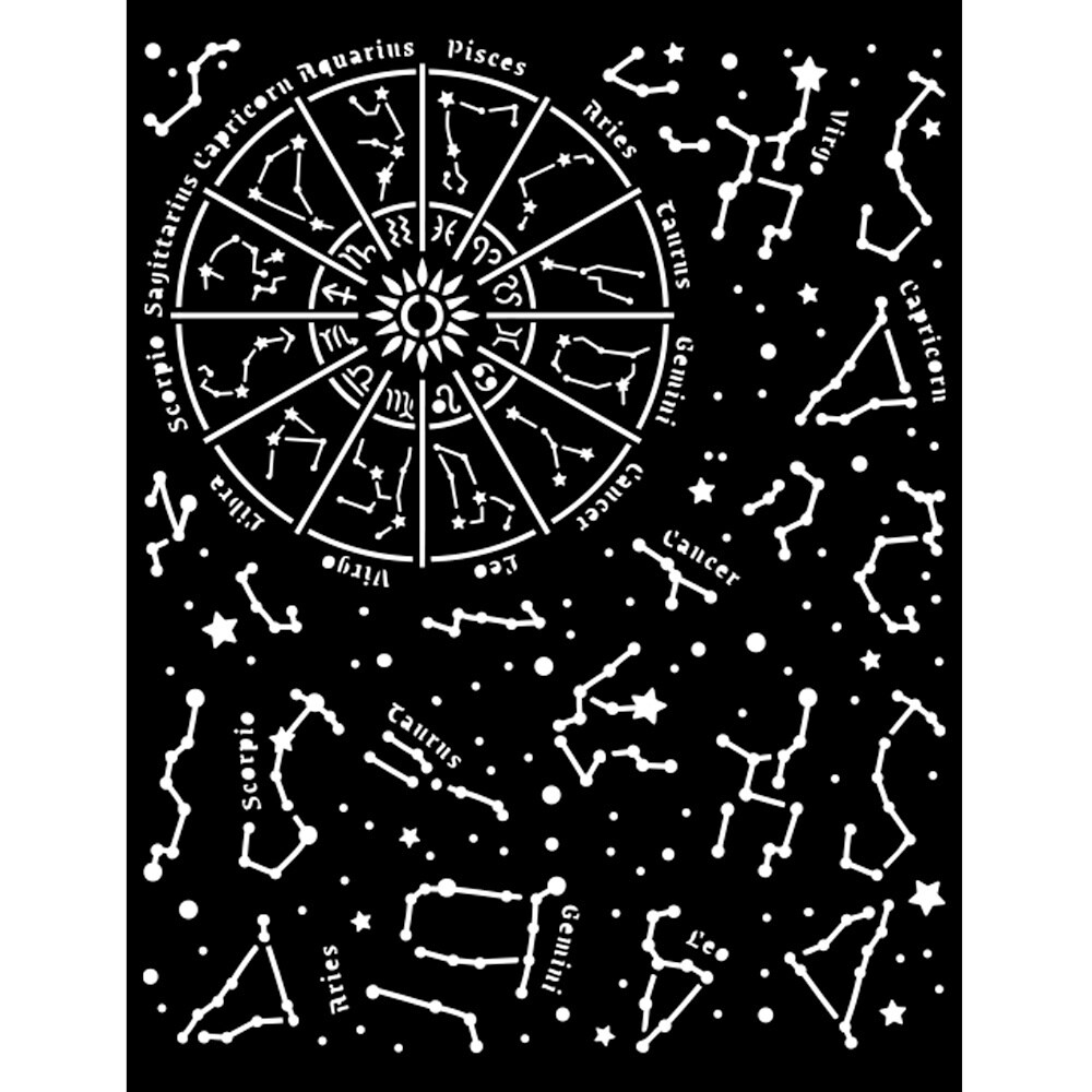 Stamperia Stencil 7.87"X9.84"-Constellation, Cosmos Infinity | Michaels