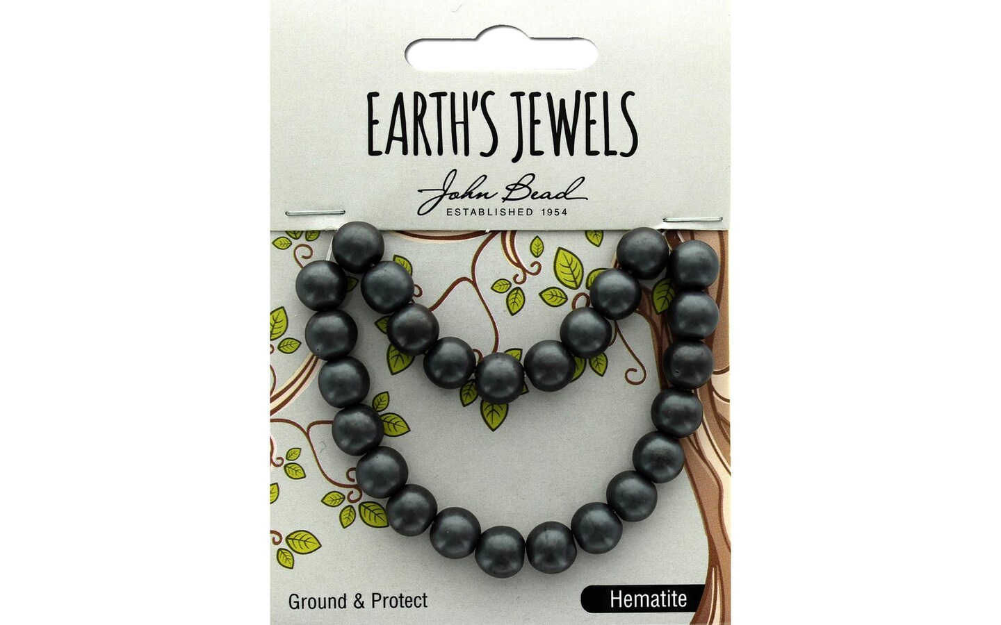 John Bead Ej Sp 8" 8Mm Rnd Hematite Matt | Michaels