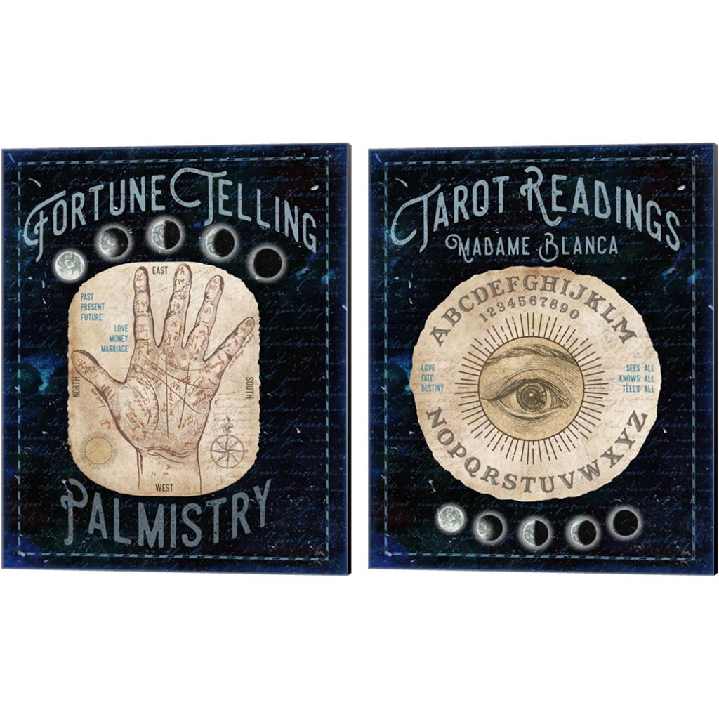 Fortune Reading by Elizabeth Medley 12" x 15" Canvas Wall Art (Set of 2 ...