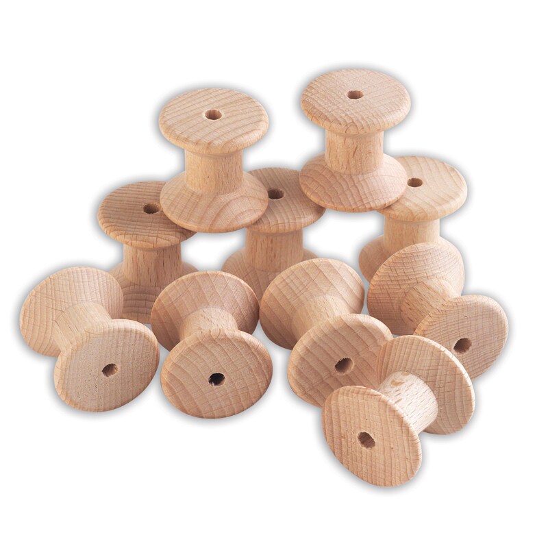 Wooden Spools - Set Of 10 | Michaels