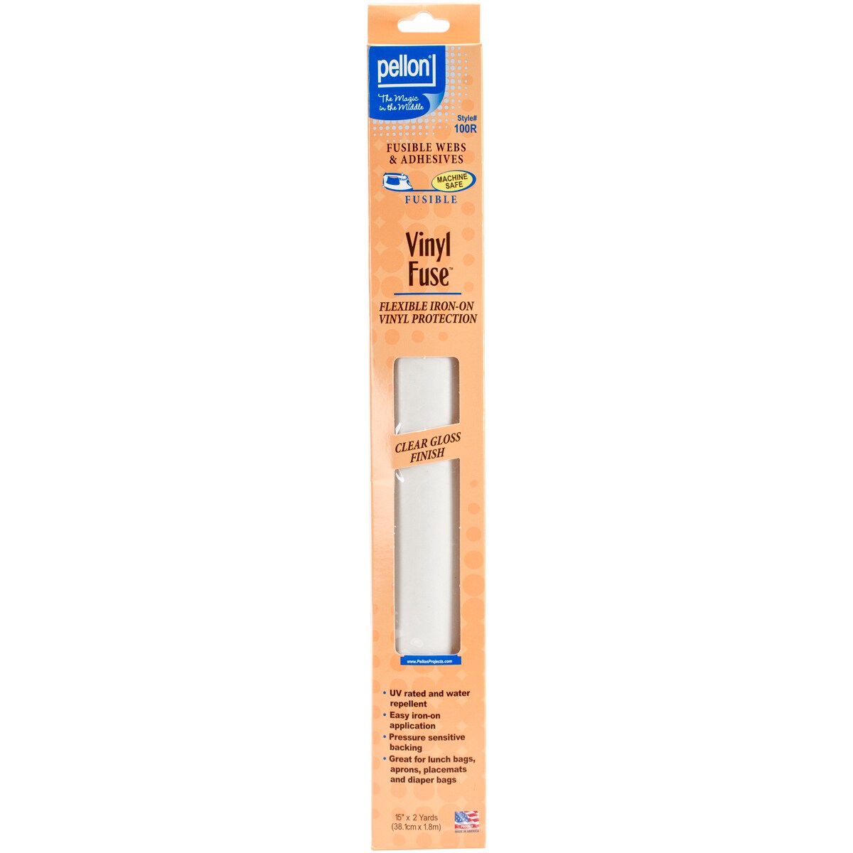 Pellon Vinyl Fuse Flexible Vinyl Stabilizer-Clear Gloss 15"X2yd | Michaels