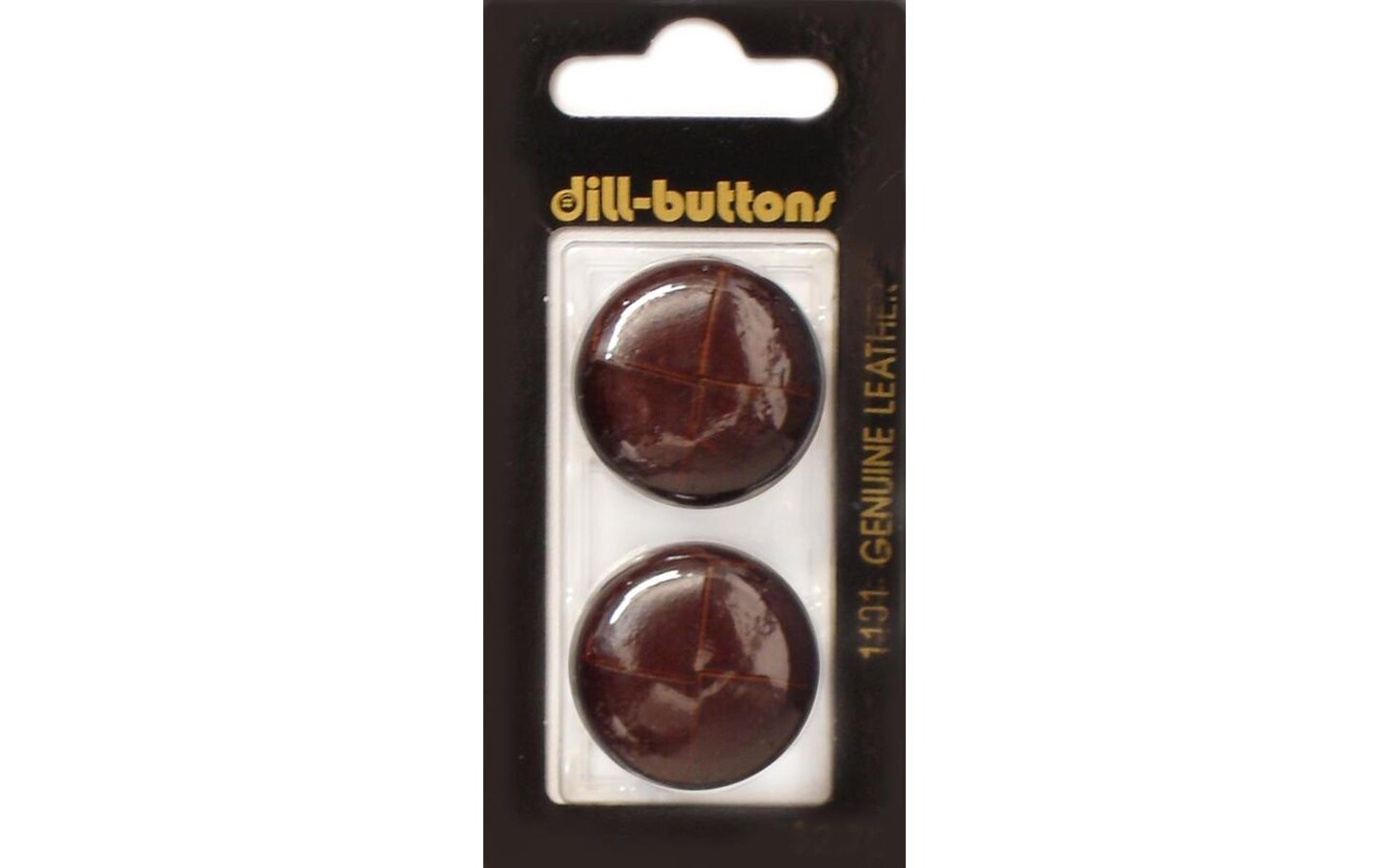 Dill Buttons 25Mm 2Pc Shank Leather Brown | Michaels