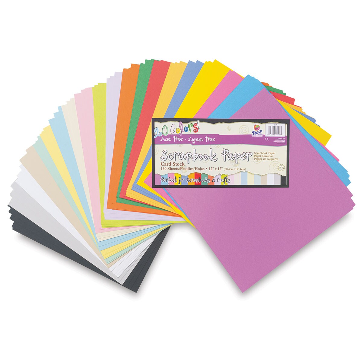 Pacon Scrapbook Papers - 12" x 12", Assorted, 160 Sheets | Michaels