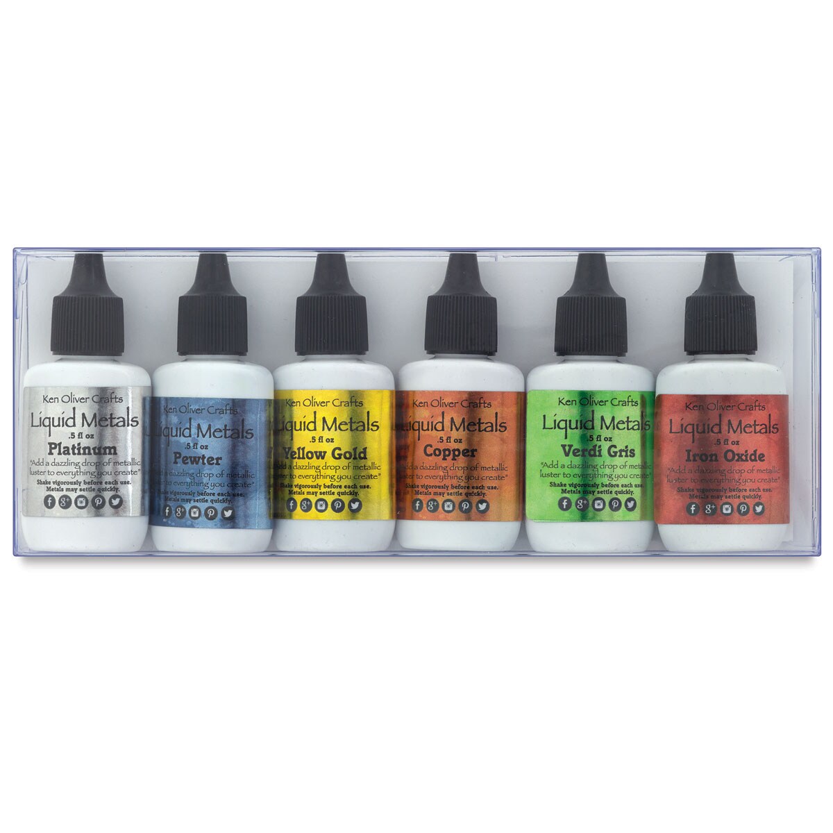 Liquid Metals Watercolor - Set of 6, Heavy Metals | Michaels
