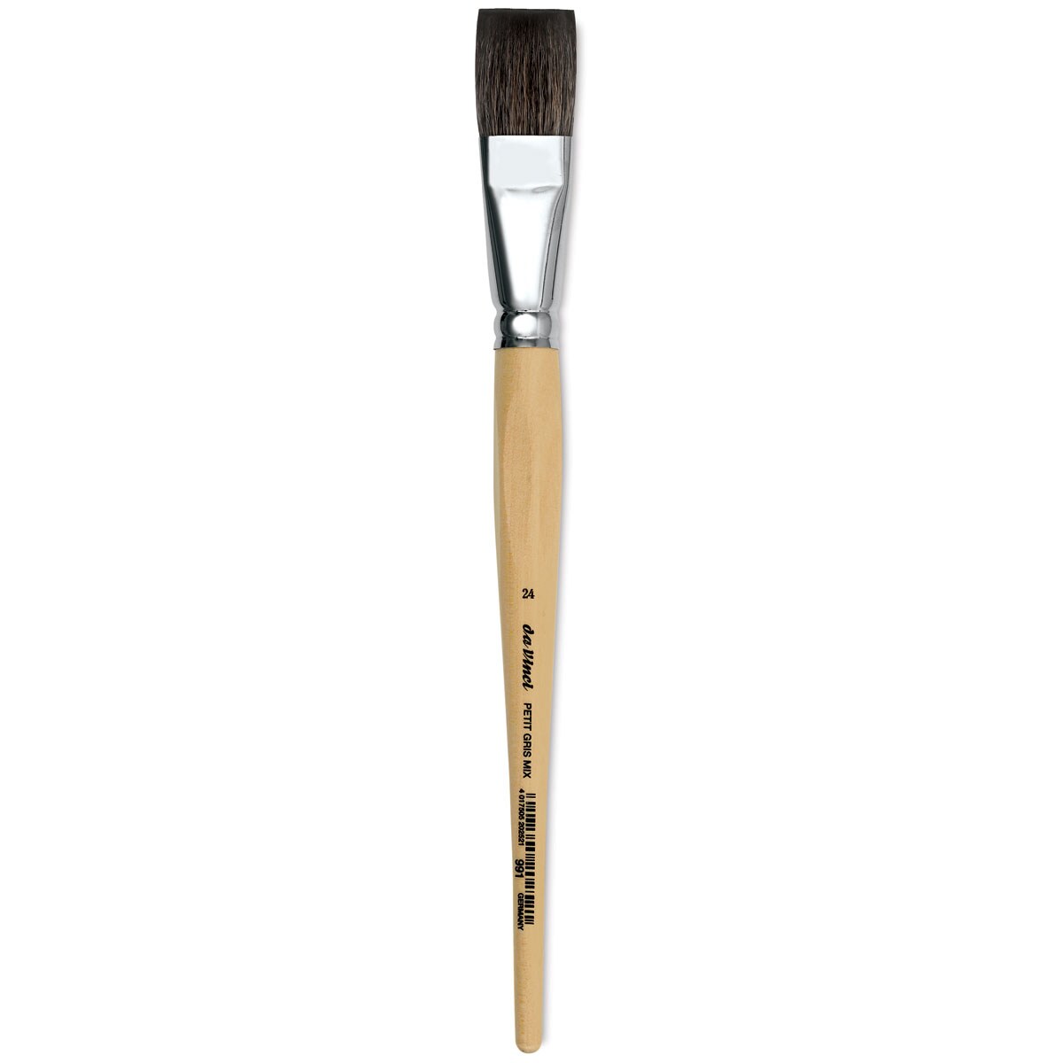 Da Vinci Petit Gris Pur Blue Squirrel Brush - Flat Wash, Short Handle ...