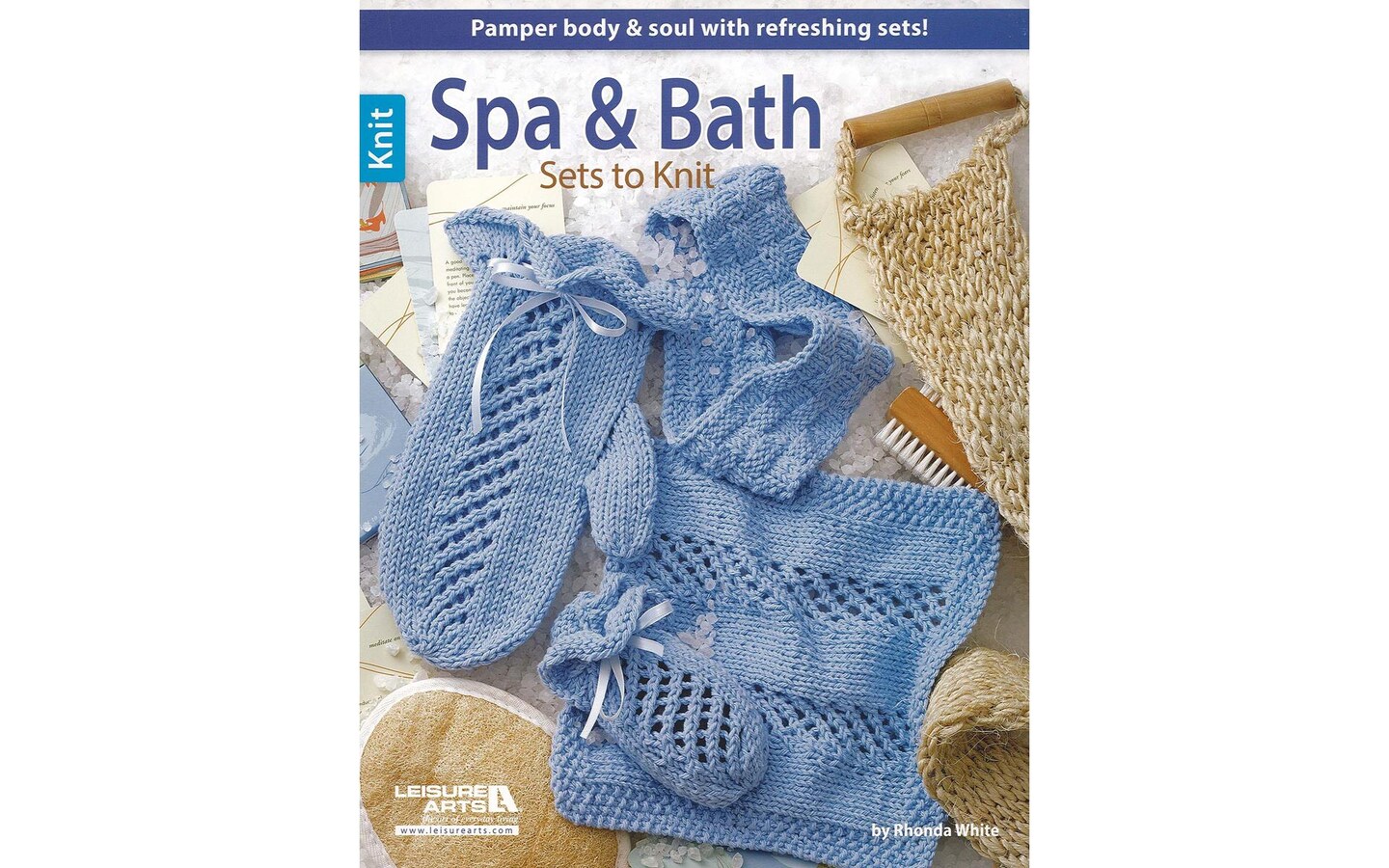 Leisure Arts Spa & Bath Sets To Knit Bk | Michaels