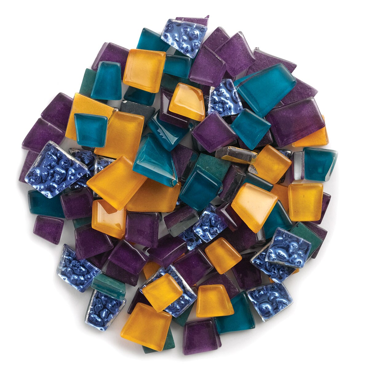 Crafter's Cut Pre-Cut Mosaic Assortment - Mardi Gras Color Family, 8 oz ...