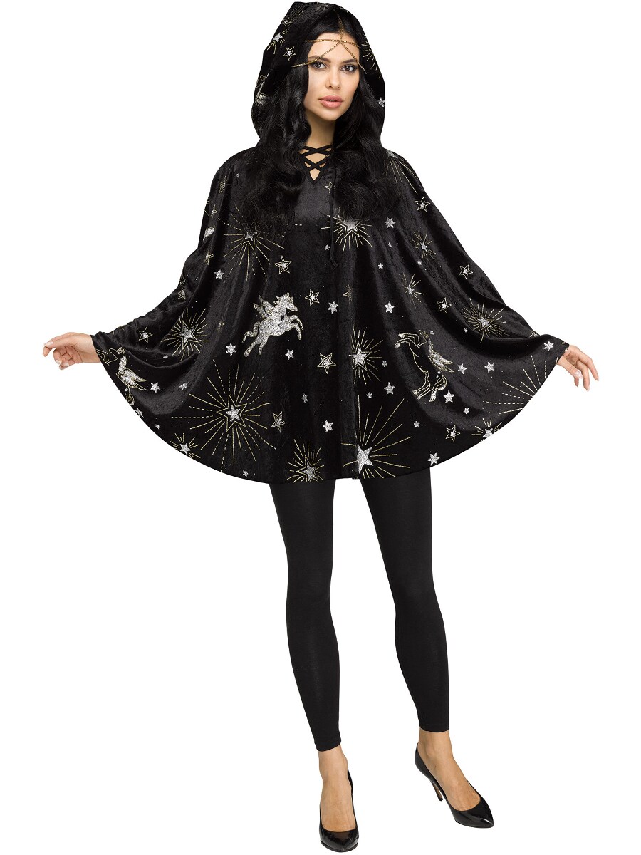 Adults Velvet Celestial Sorceress Poncho Costume Accessory | Michaels