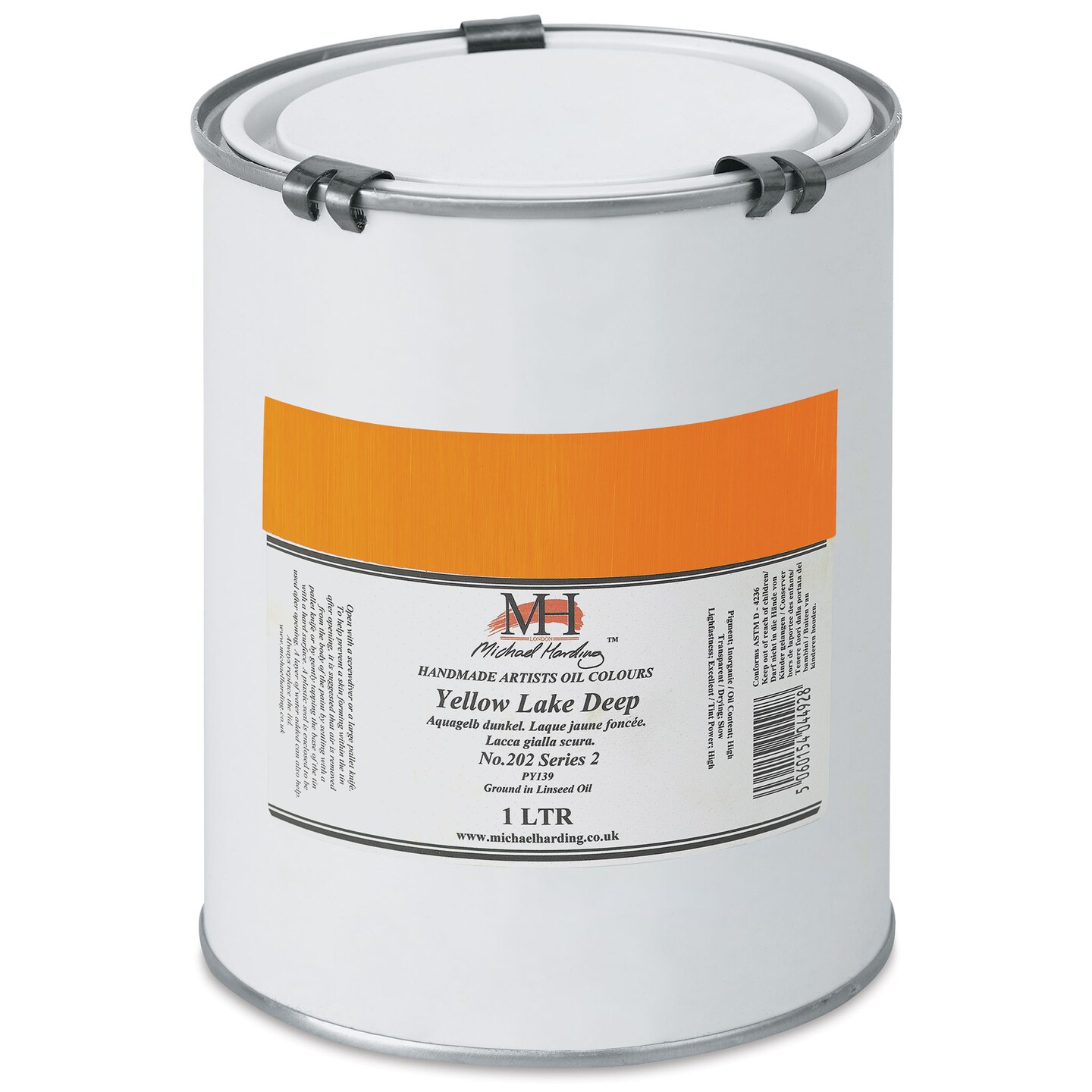 Michael Harding Artists Oil Color - Yellow Lake Deep, 1 Liter | Michaels