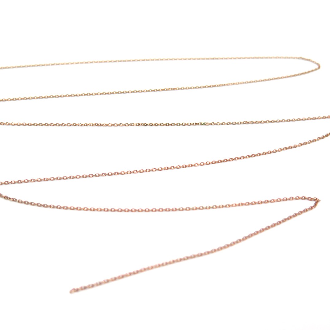 Dainty Gold Plated Faceted Cable Chain (C931) (6') | Michaels