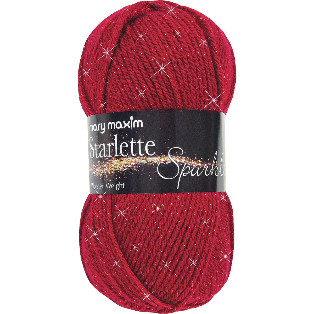 Mary Maxim Starlette Sparkle Yarn-Ruby | Michaels