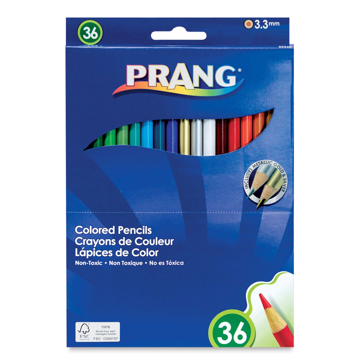 Prang Colored Pencil Set - Assorted Colors, 3.3 mm Core, Set of 36 ...
