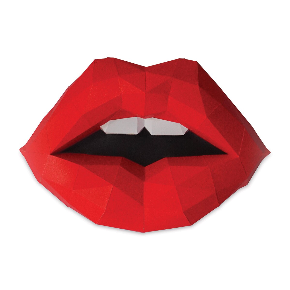 Papercraft World 3D Papercraft Wall Art DIY Kit - Red Lips | Michaels